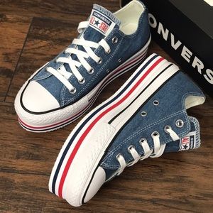 Converse | Shoes | Converse Denim High Platform Brand New | Poshmark